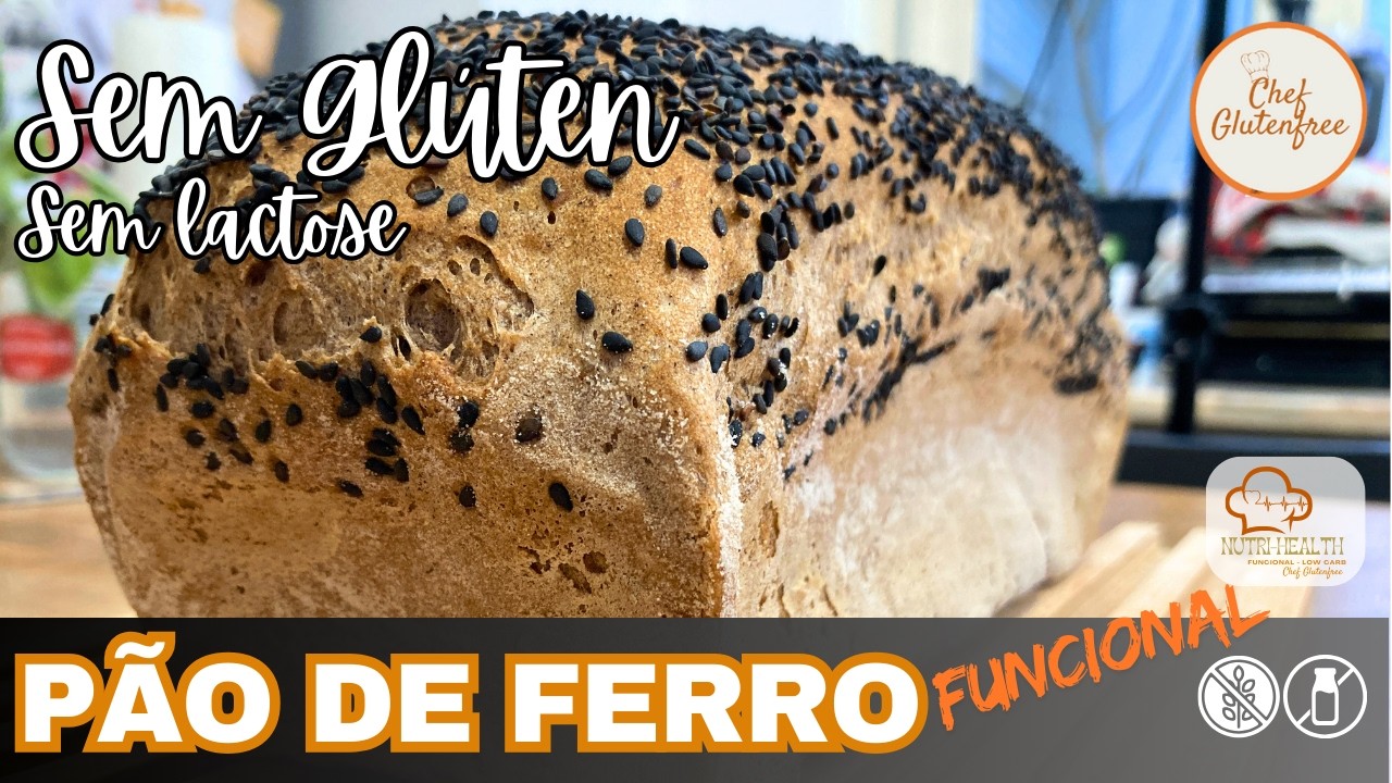 PÃO DE FERRO - COM FEIJÃO PRETO | #SemGlúten E #funcional #semleite # ...