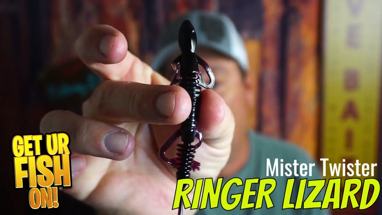 Mister Twister Ringer Bass Fishing Lizard: Large Mouth Fishing Lure ...