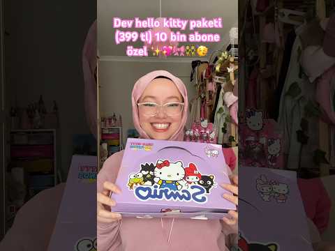Hepsi çok güzel😍✨👯‍♀️🎀 detaylı video gelsin mii?? #hellokitty #sanrio #asmr #shorts #unboxing