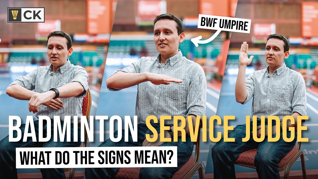 BWF Certified Badminton Service Judge - What Do The Signs Mean + Rare ...