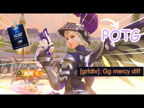 Carrying as MERCY in stadium♡~| ️My journey to all star in season 17 ️ ...