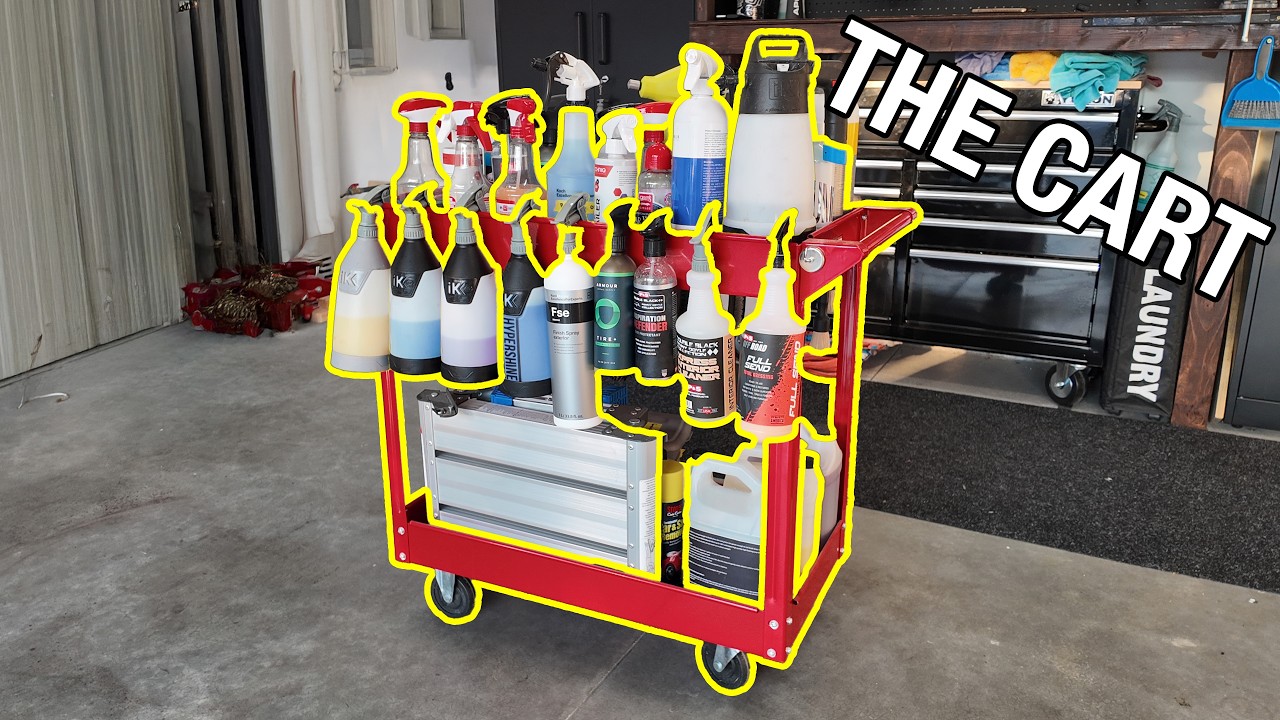 Best EVER Car Wash Supply Cart for Auto Detailing Pros! - YouTube