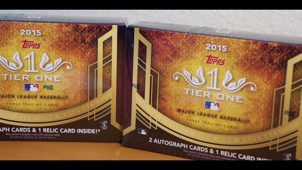 2015 Topps Tier One - 2 Box Break - YouTube