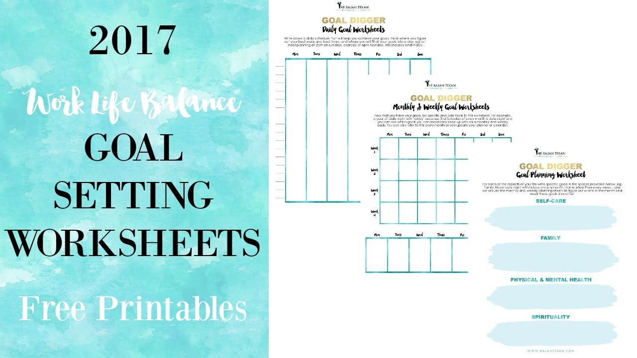 How to make your 2017 Resolutions Stick All Year! Free Printables - YouTube