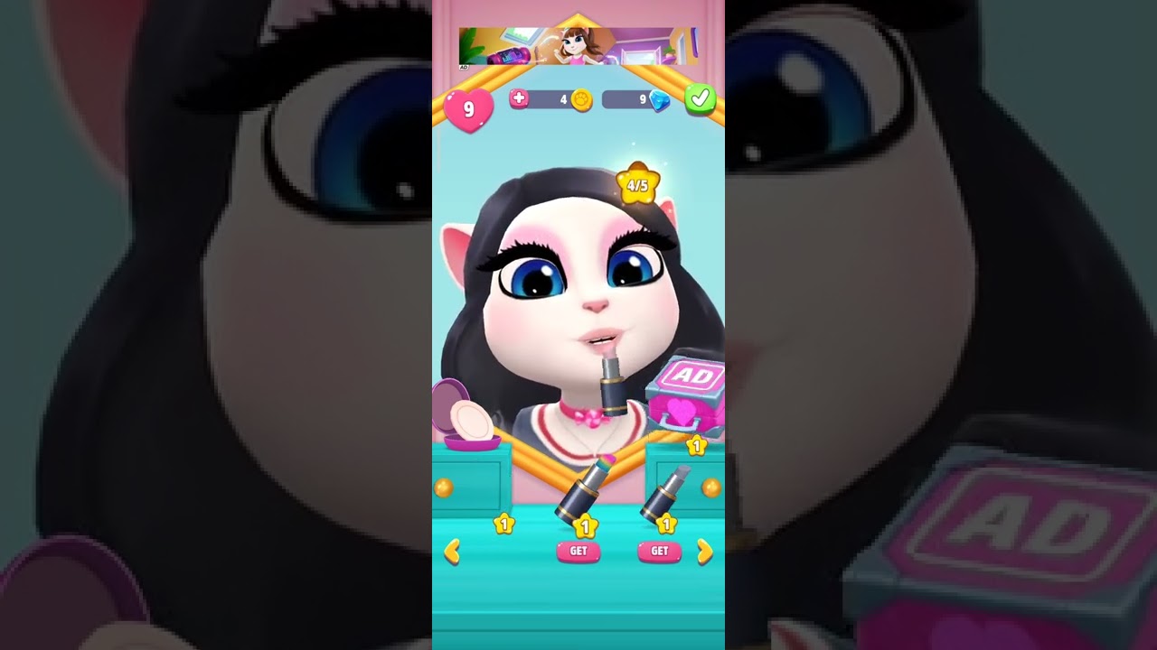 My Talking Angela maykap with an asterisk ⭐ - YouTube