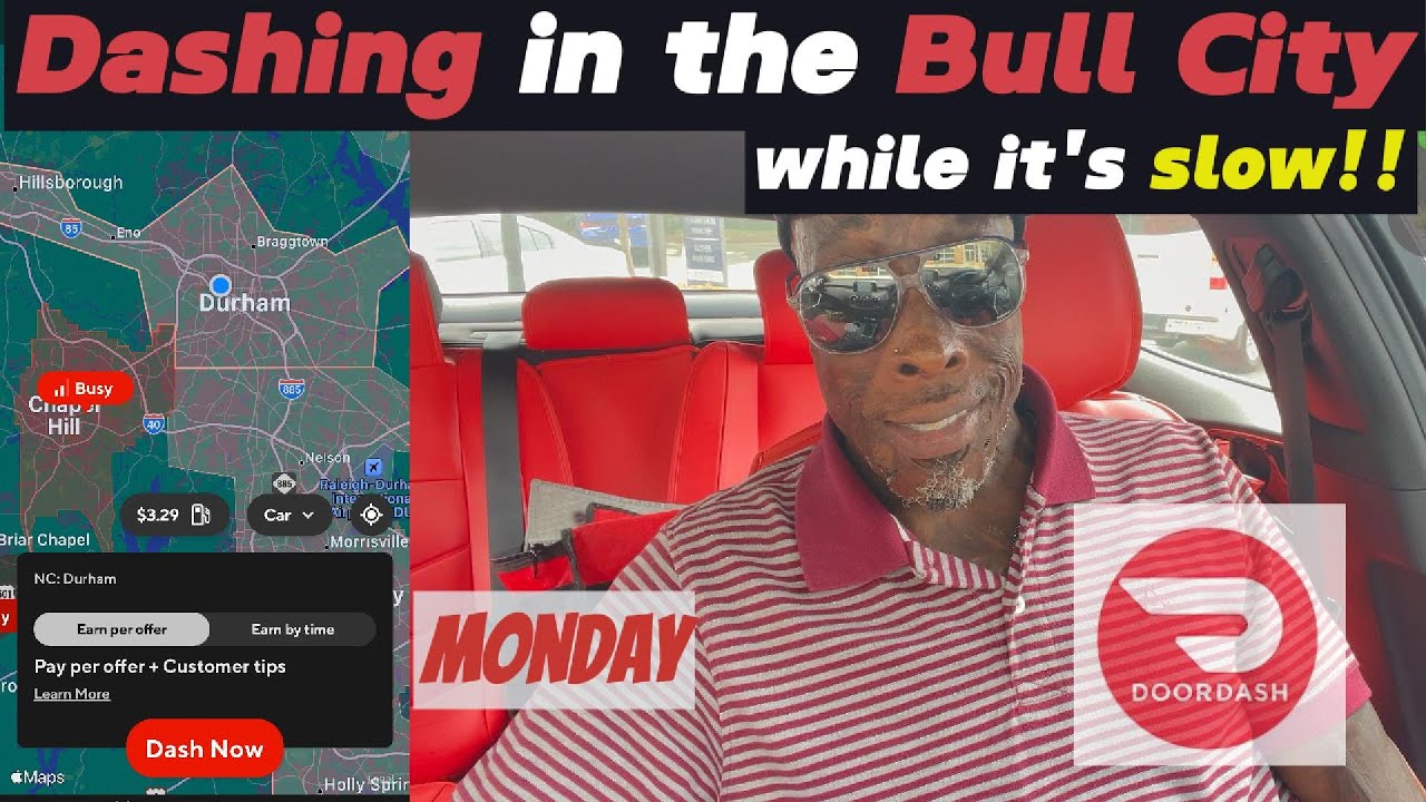 Doordashin on a Slow Monday. Bull City Dasher Season 1 Finale .🤷🏾‍♂️ ...
