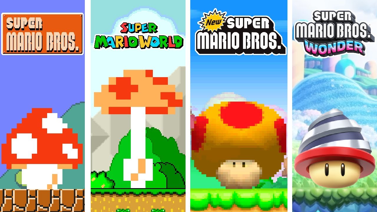 Special Mushroom Items in some 2D Mario Games - YouTube