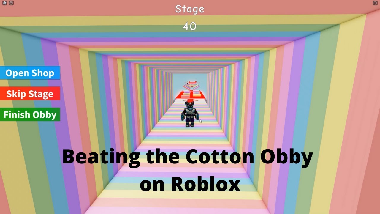 Roblox: Completing the Cotton Obby - YouTube