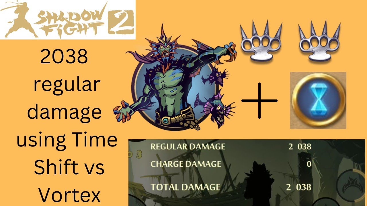 Shadow Fight 2 Vortex Damage 2038 No Charge Using Time Shift New ...