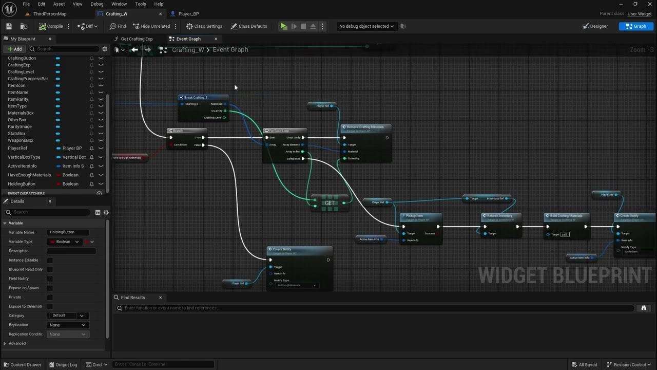 RPG Tutorial 40. Crafting progress bar (Unreal Engine 5) - YouTube
