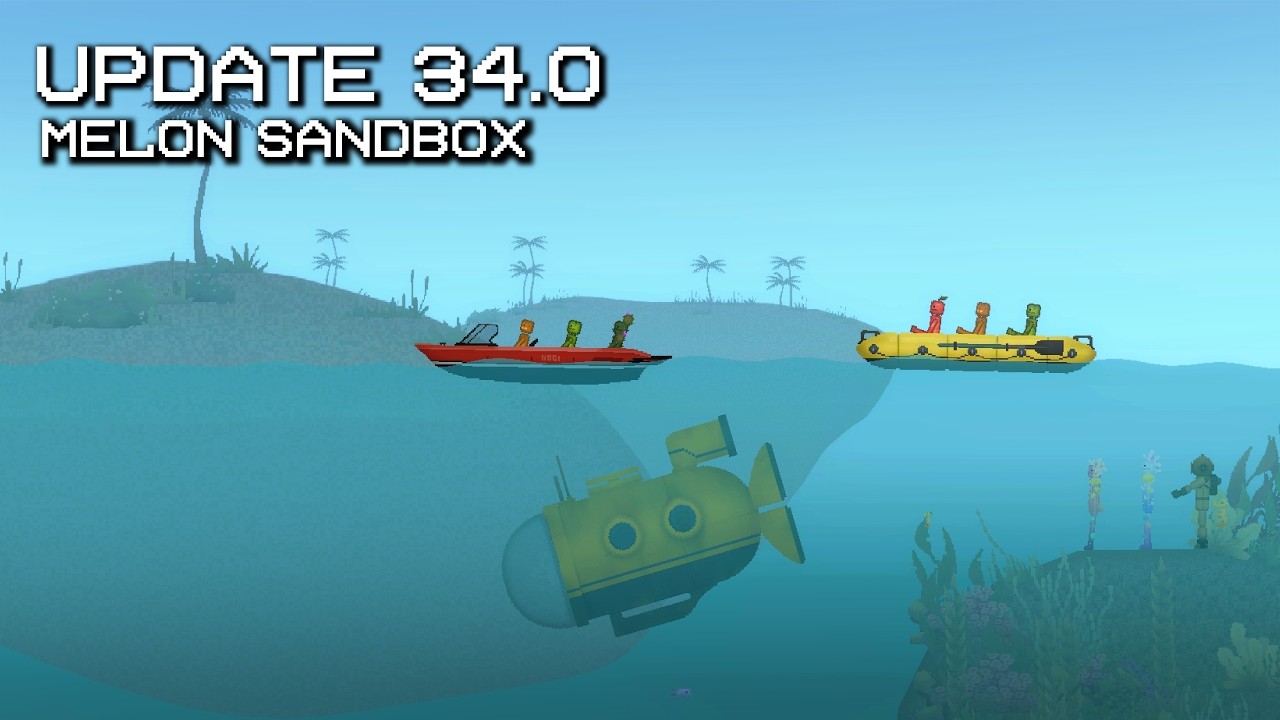 Update 34.0 Endless Ocean | Melon sandbox - YouTube