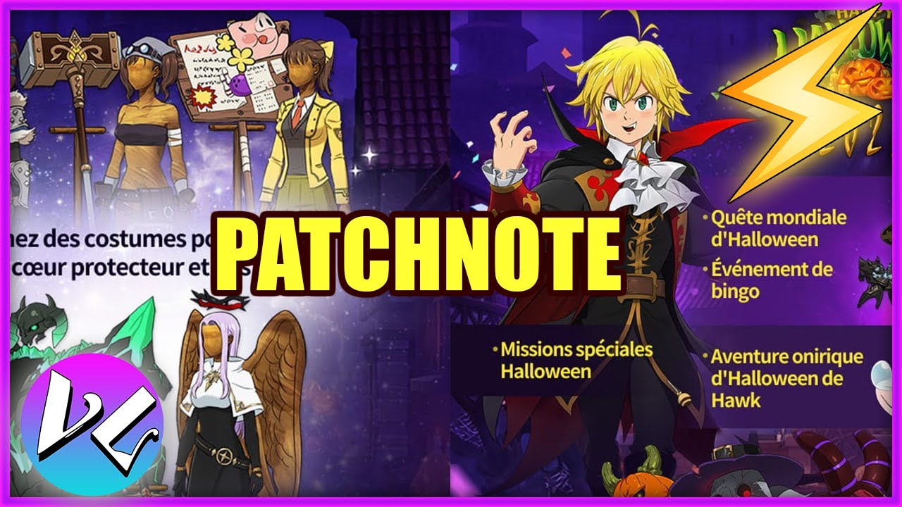 PATCHNOTE : LES EVENEMENTS D'HALLOWEEN ARRIVENT SUR 7DS - YouTube