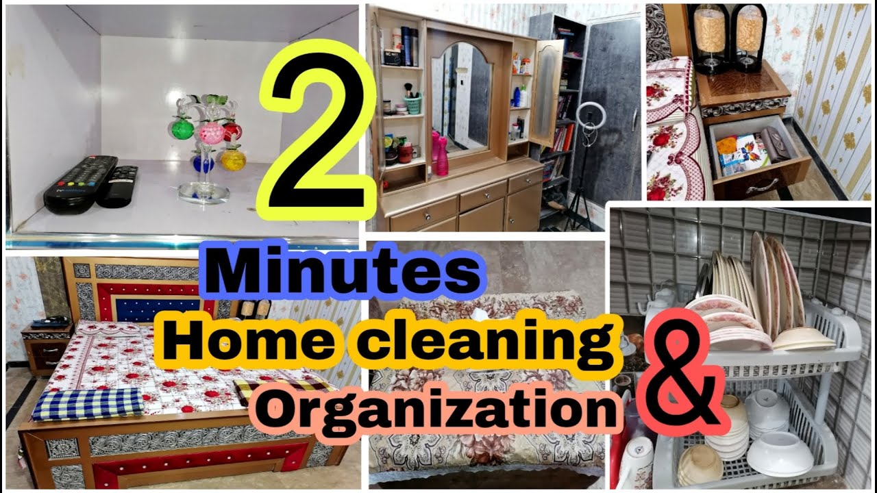10 Home cleaning & Organizing habits using 2 Minute Rule-Keep your home ...