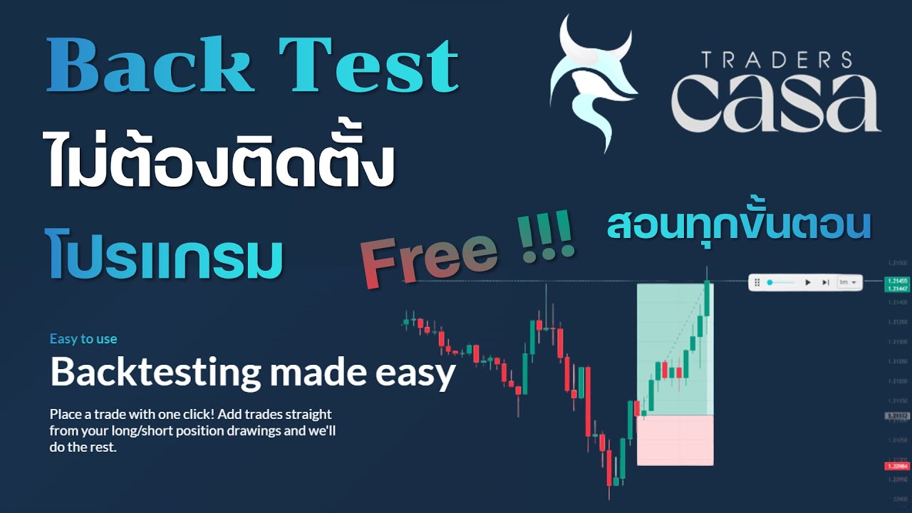 สอนวิธีการใช้โปรแกรม TraderCasa เพื่อ Backtest ฟรี!!! - YouTube
