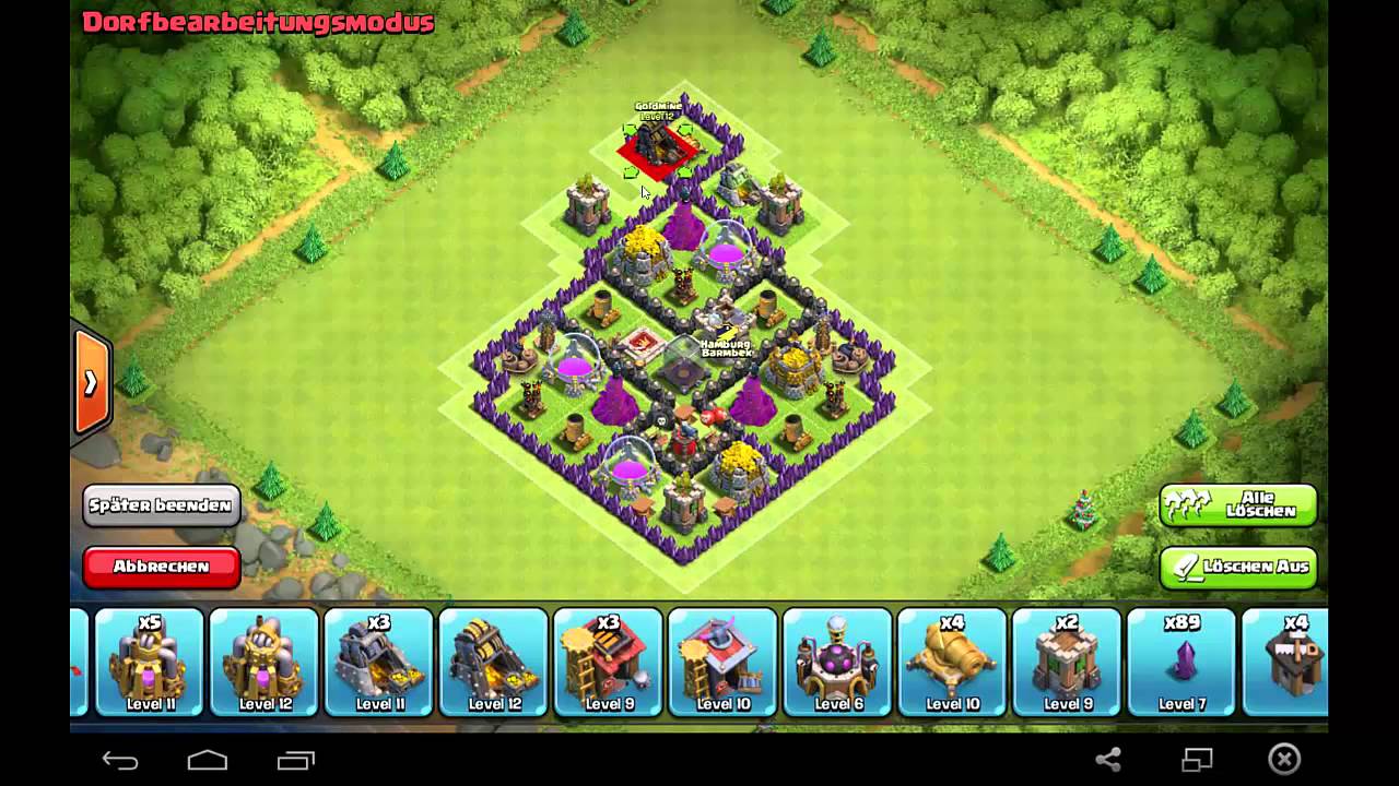 Clash of Clans-Rathaus 8 Speedbuild || Beste Rathaus 8 Farming Base ...