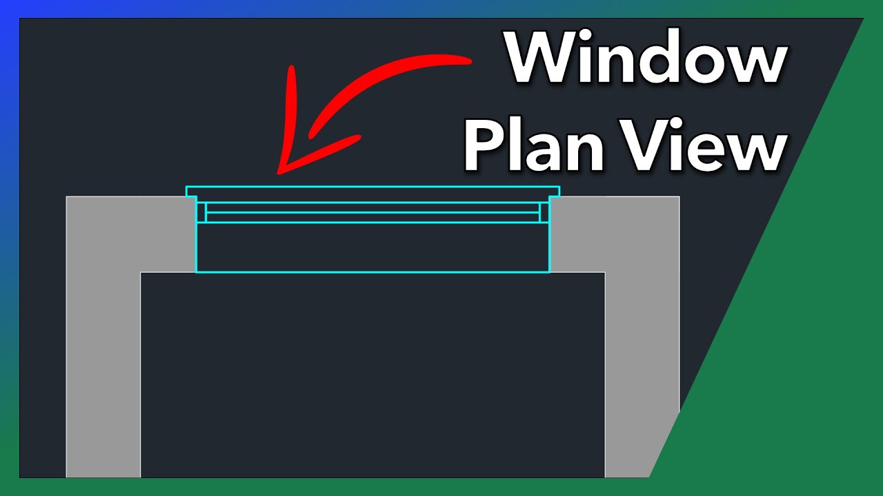 How to Draw a Window in Plan View | AutoCAD Tutorial - YouTube