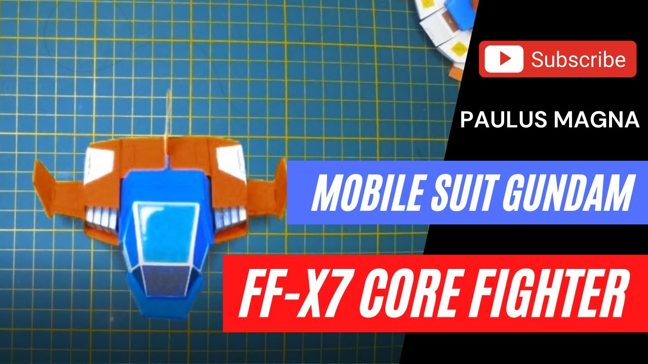 Papercraft - Mobile suit Gundam FF-X7 Core Fighter - Bandai / otaku ...