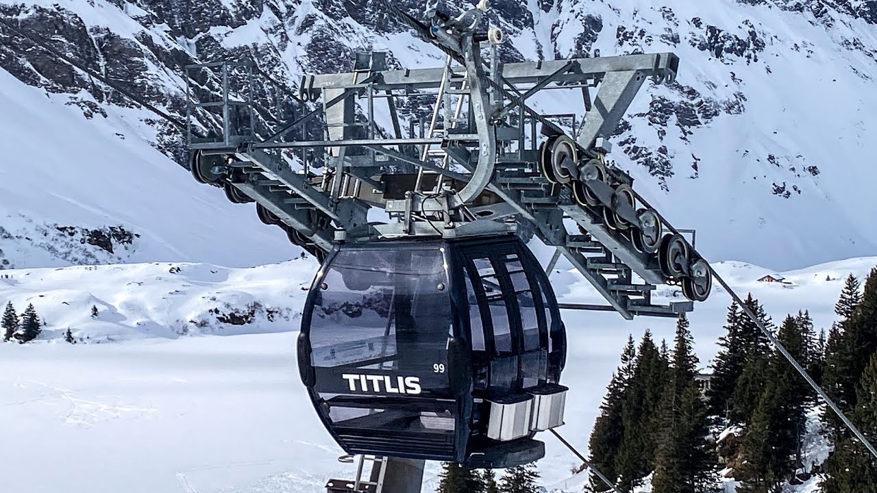 Titlis Xpress cable car ride Engelberg (Switzerland) - YouTube
