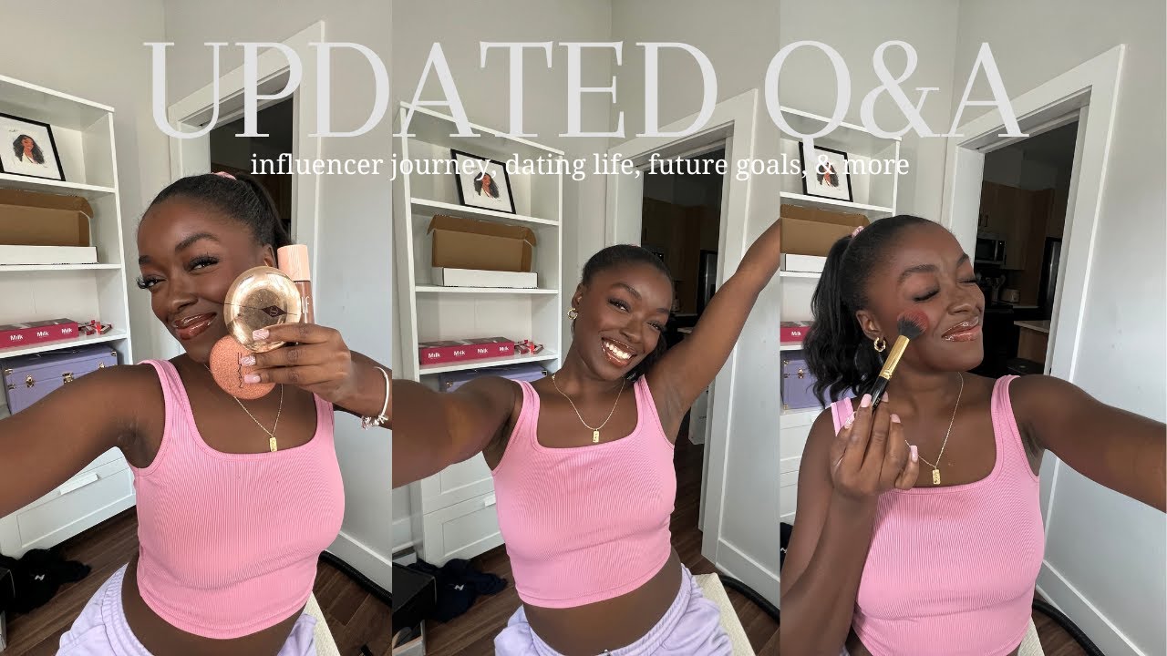 GRWM :) updated q&a, influencer journey, dating life, future tings ...