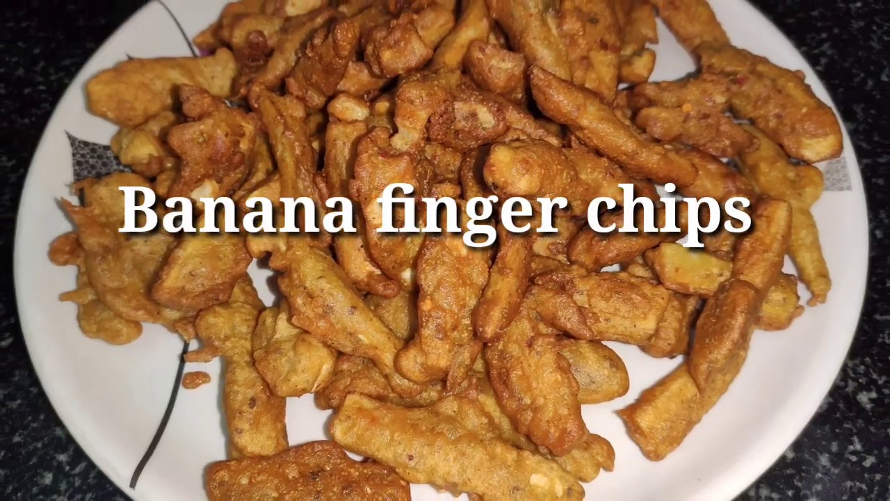Home made banana finger chips | केले कि फिंगर चिप्स | How to make ...