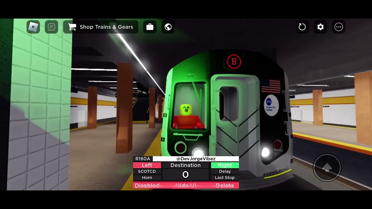 Roblox STS drive B and D Lines Driving a R160 (B) Train from 55 Dyckman ...