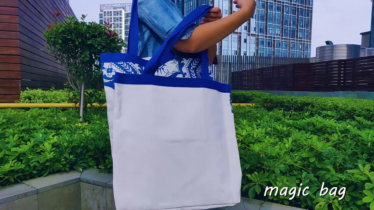 UV color changing bag beach bag magic bag（6） - YouTube