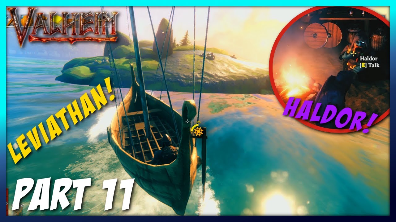 Valheim Part 11 - Mining The Leviathan and finding Haldor The Merchant ...