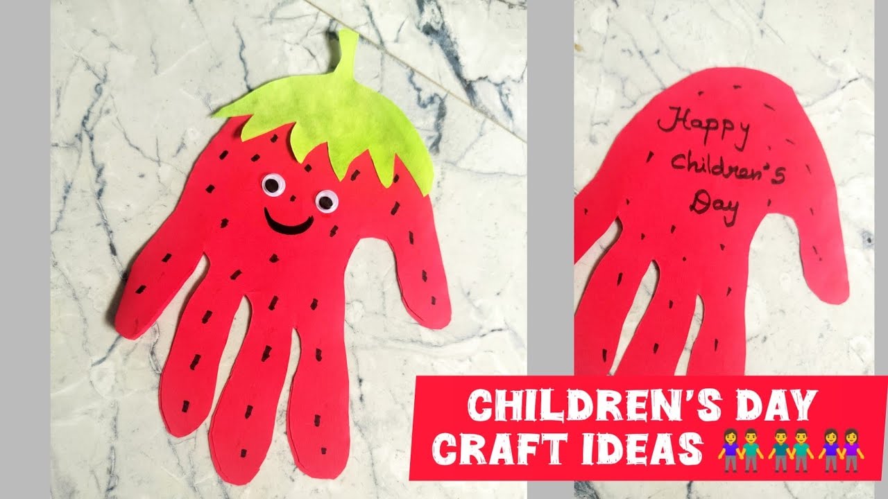 very easy children's day craft ideas for kids / easy paper crafts ...