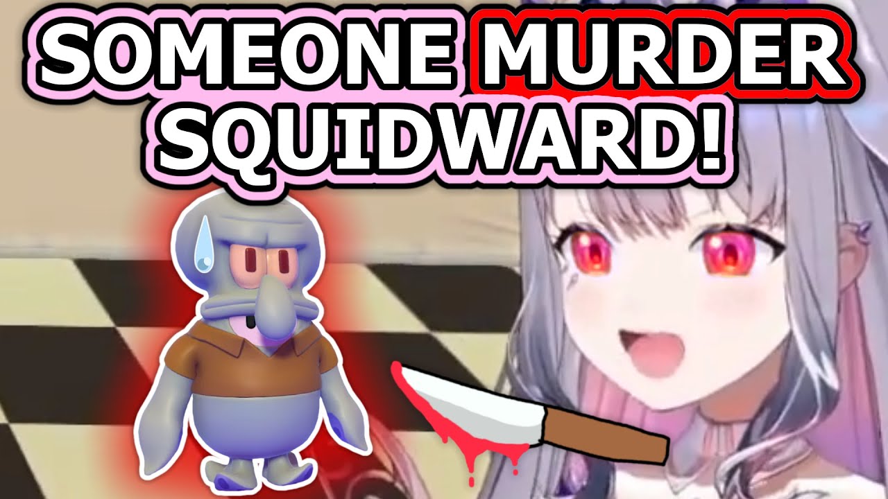 Biboo Has Beef With Squidward | Fall Guys【Hololive EN】 - YouTube