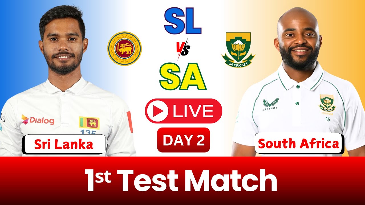🔴 LIVE CRICKET: Sri Lanka 🇱🇰 vs South Africa 🇿🇦 – 1st Test Match | SL ...