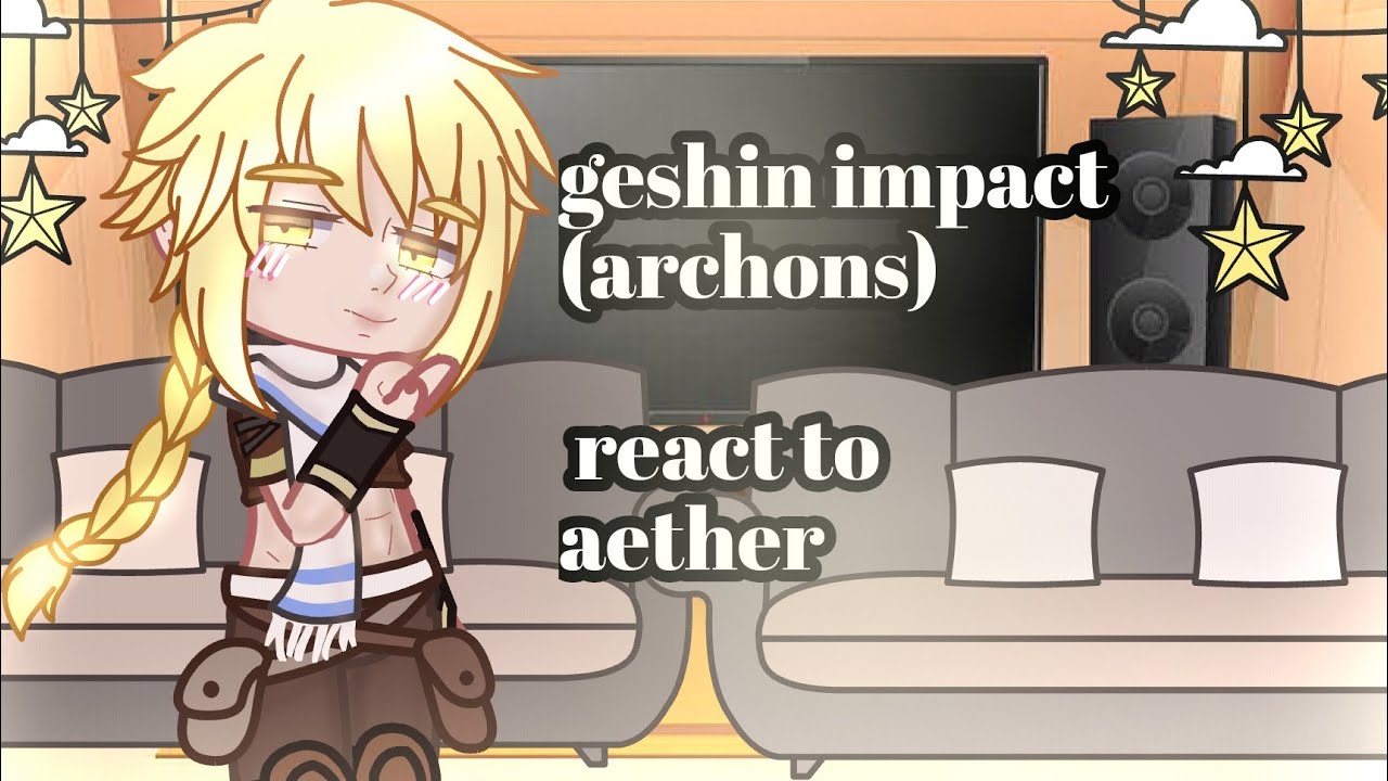 genshin impact react to aether - YouTube