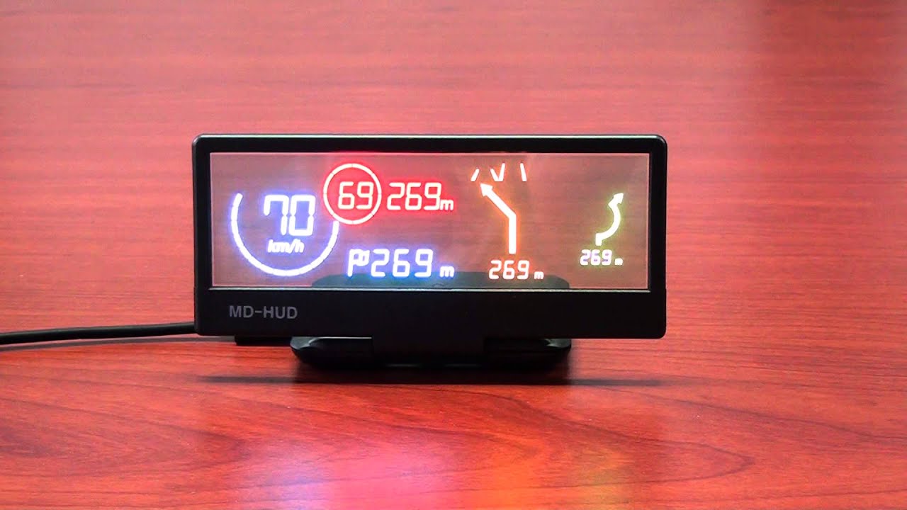 Won Motors Korea - TOLED Head Up Display Demo version - YouTube