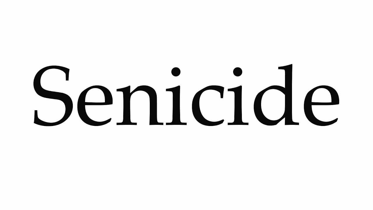 How to Pronounce Senicide - YouTube