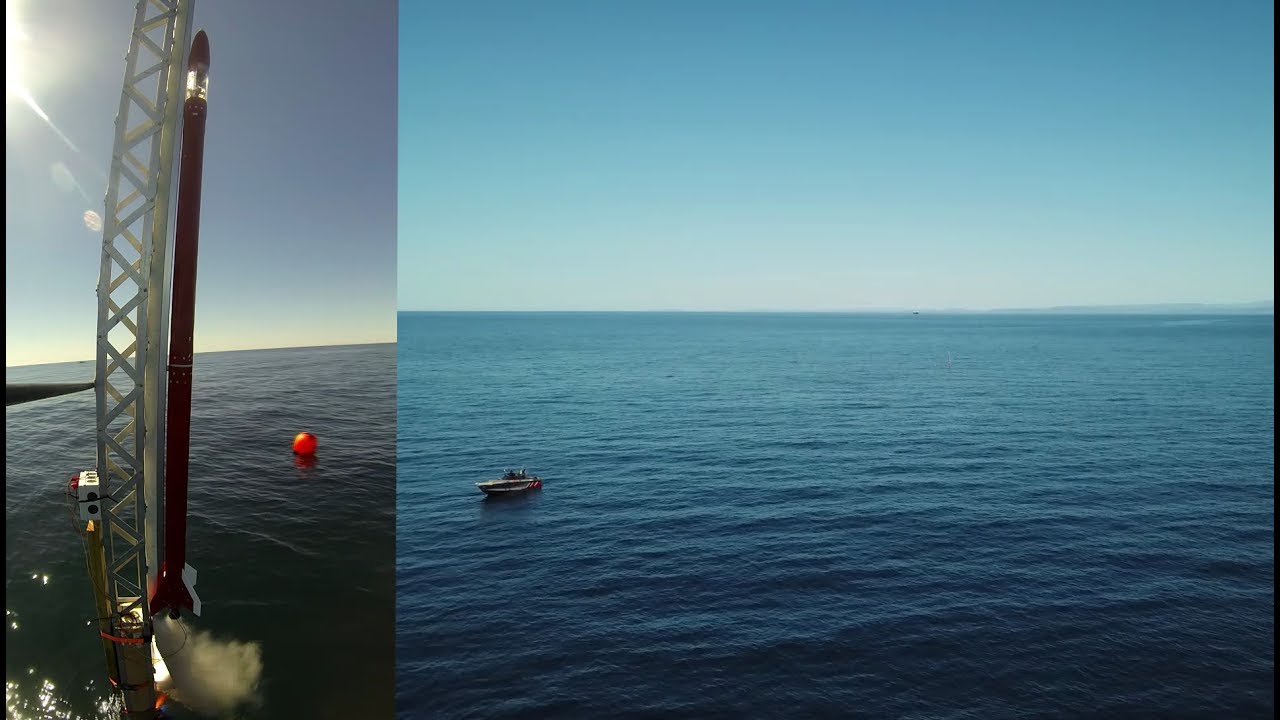 World's first amateur rocket launch from the North Sea! - YouTube