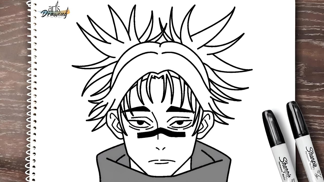 How to draw CHOSO from Jujutsu Kaisen step by step - YouTube