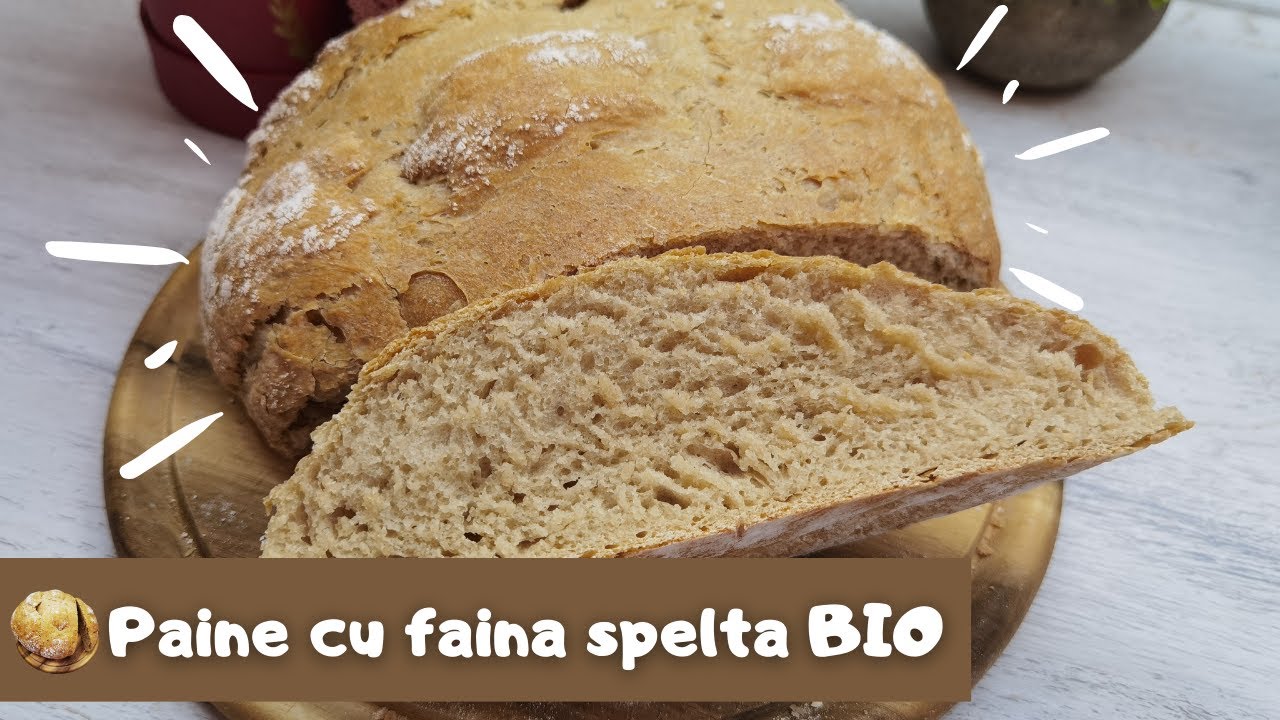 PAINE INTEGRALA CU FAINA SPELTA BIO 🔴 Sanatoasa 🔴 Paine fara framantare ...