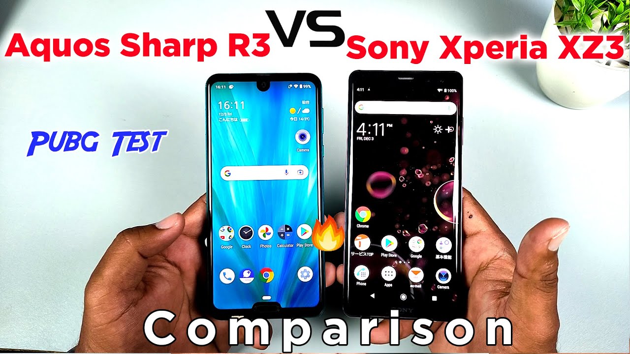 Aquos Sharp R3 vs Sony Xperia XZ3 Comparision | Pubg Test | Best In ...