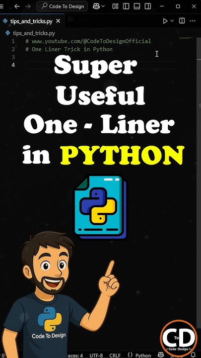 This One-Liner Trick Is Super Useful In Python #python #coding #programming - YouTube