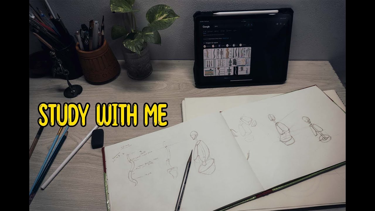 Study with Me: Learning the Art of Drawing Live Broadcast (Human Body ...