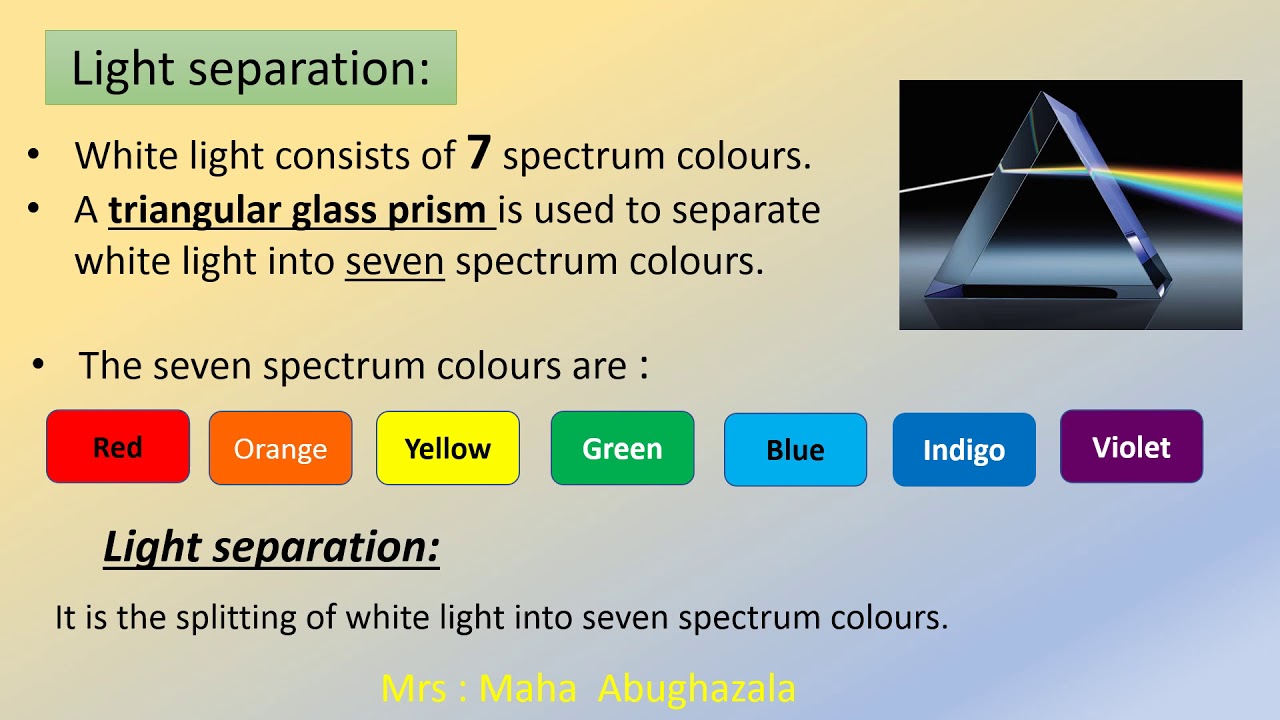 light separation - YouTube