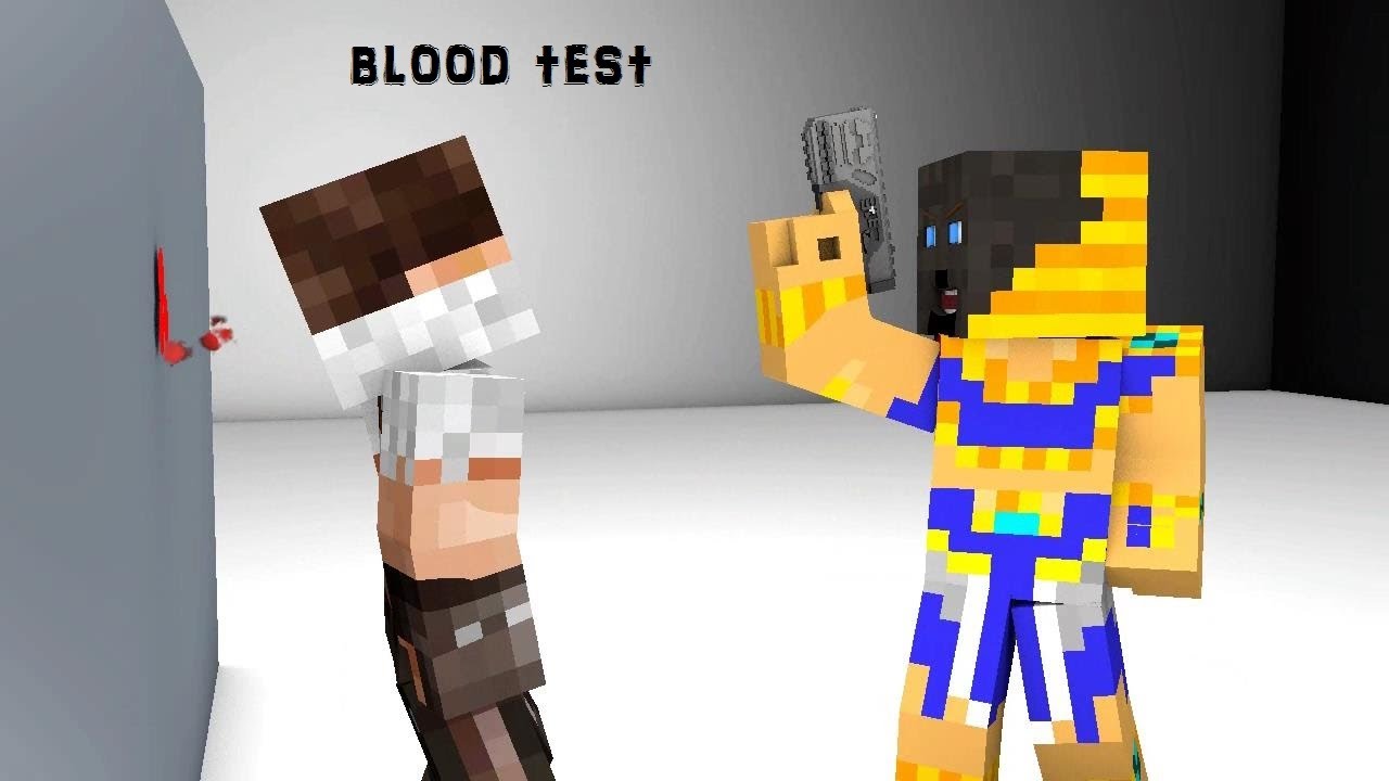 minecraft animations blood test - YouTube