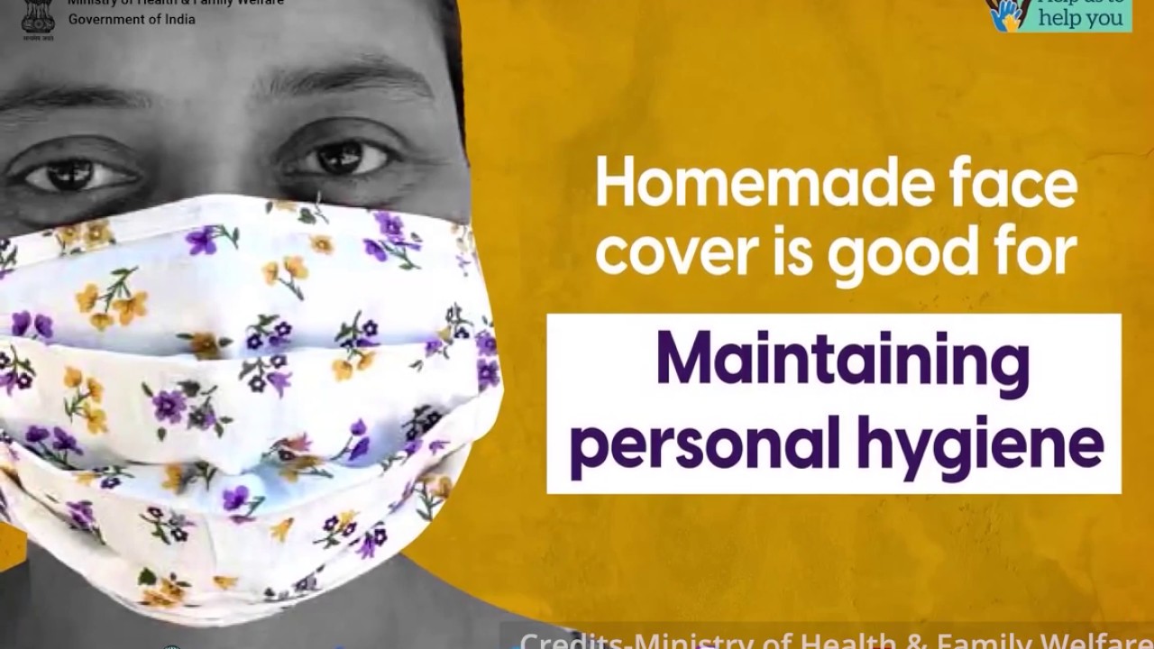 Know how to use your own Homemade Reusable Face Cover - YouTube