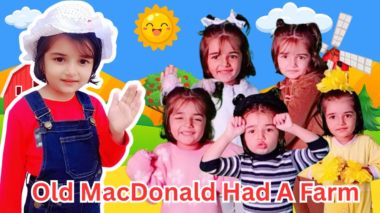 Old MacDonald Had a Farm 🐮🐔🐷 with Lyrics and Actions | Nursery Rhyme ...