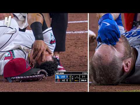 SCARY Collision Between Max Muncy and Ildemaro Vargas 😱⚾