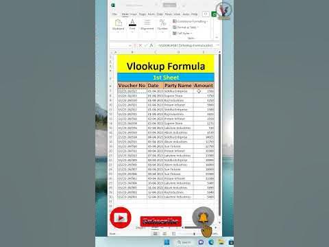 Vlookup Formula in excel between two sheets #vlookup #excel #exceltutorial #exceltricks #ssv ...