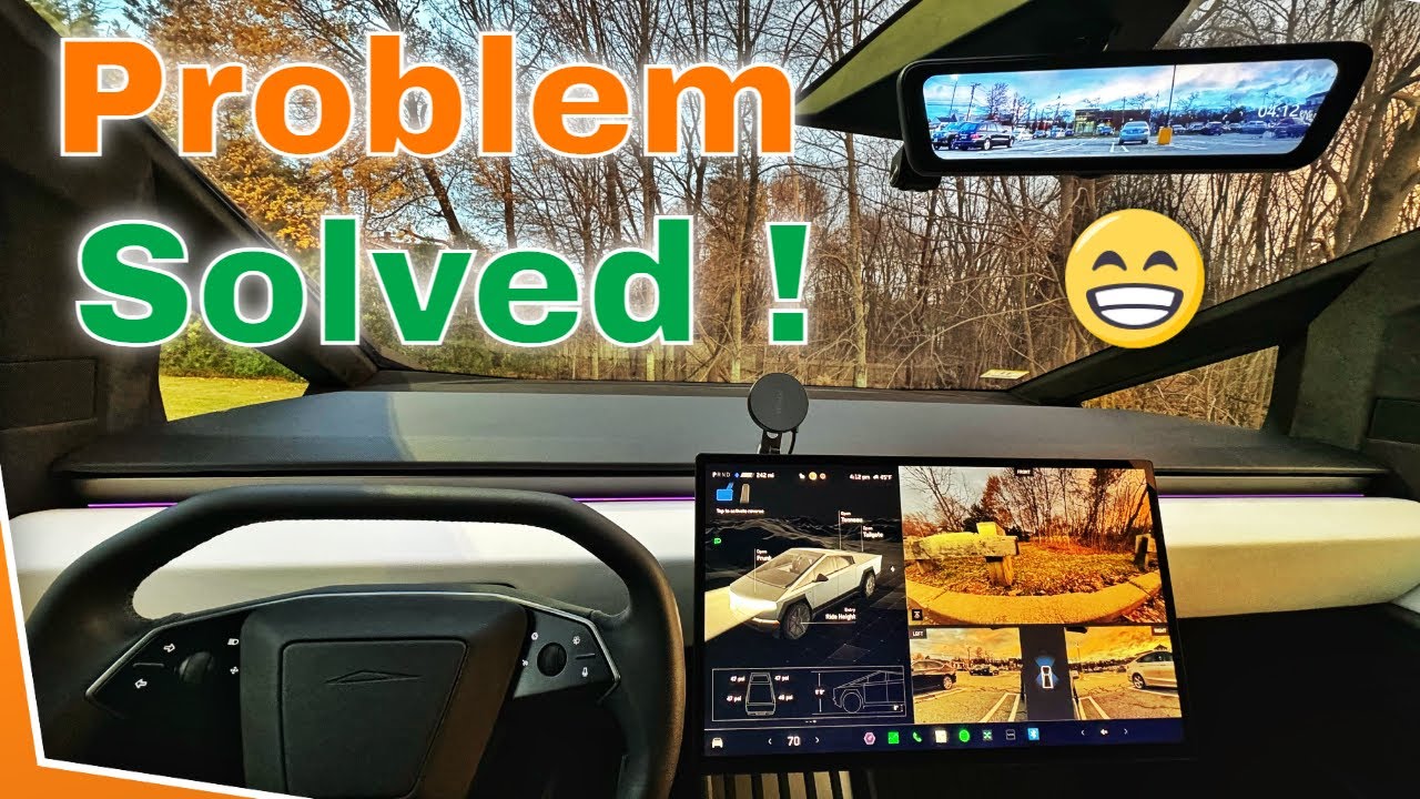 Essential Cybertruck upgrade with a proper Rear View Camera Mirror! # ...