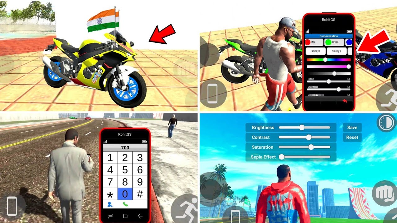 Bike Modification Feature Add In Indian Bike Driving 3D | Indian Bike ...