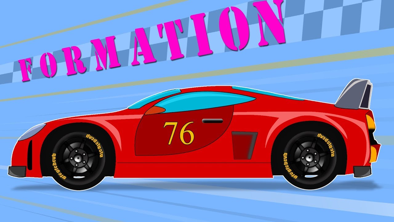 Sports car Formation and Uses for Video For Kids and Children - YouTube