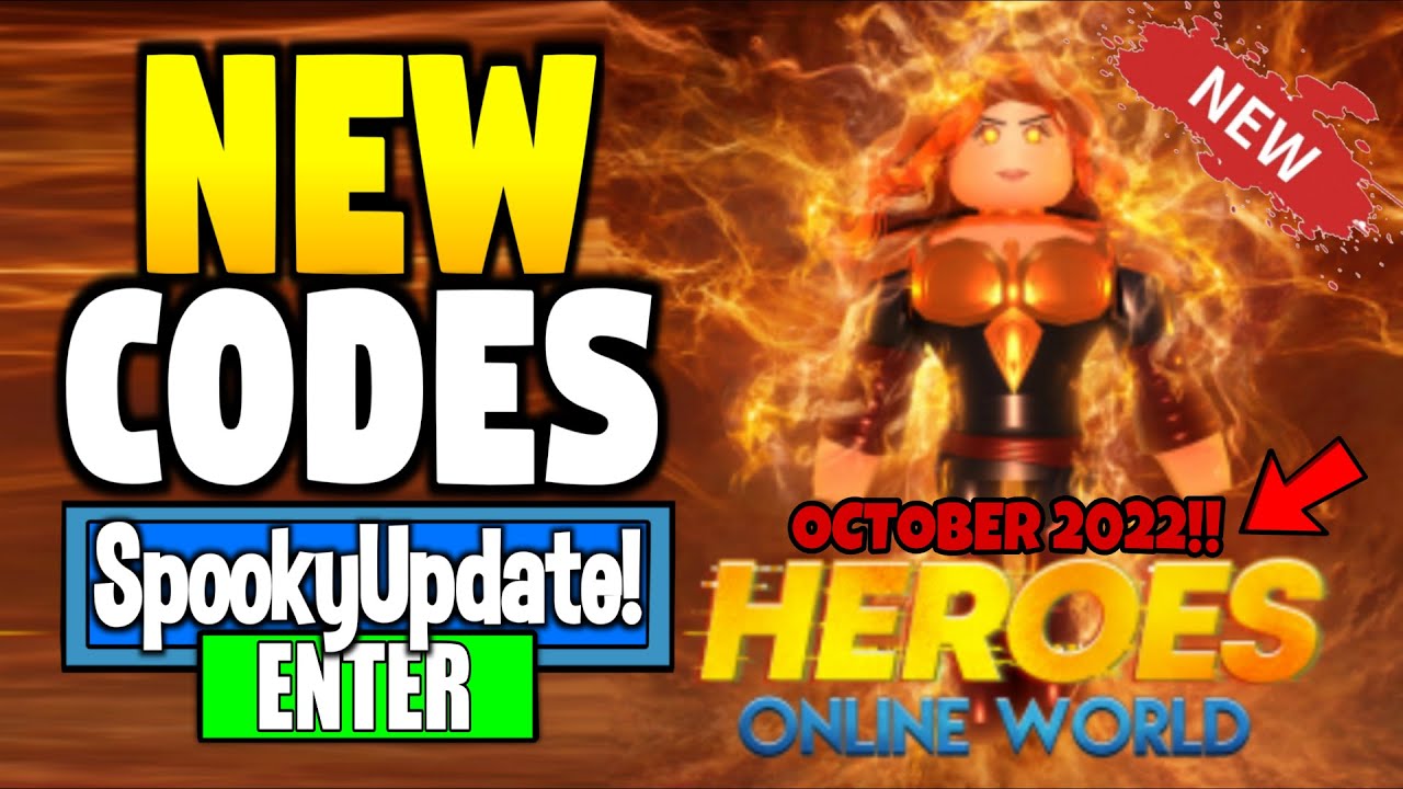 [SPOOKY UPDATE] ALL NEW WORKING *CODES* FOR ROBLOX HEROES ONLINE WORLD ...