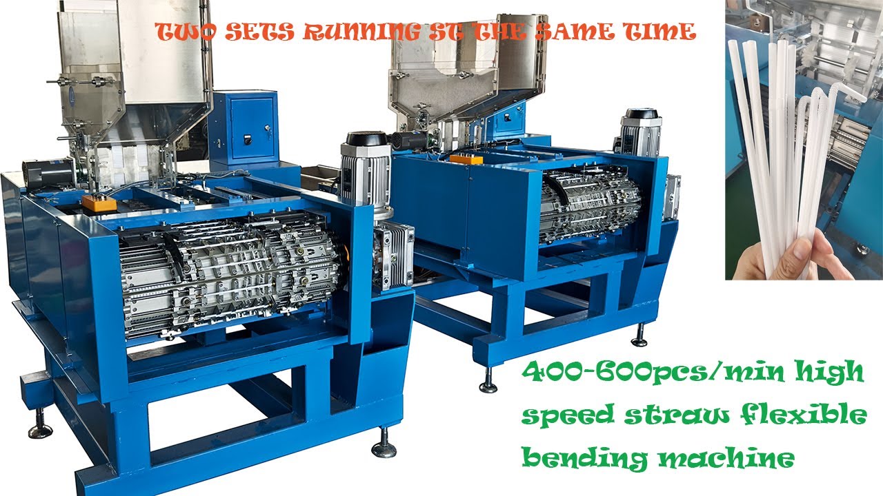 High speed flexible drinking straw bending machine，PHA PLA PP plastic ...